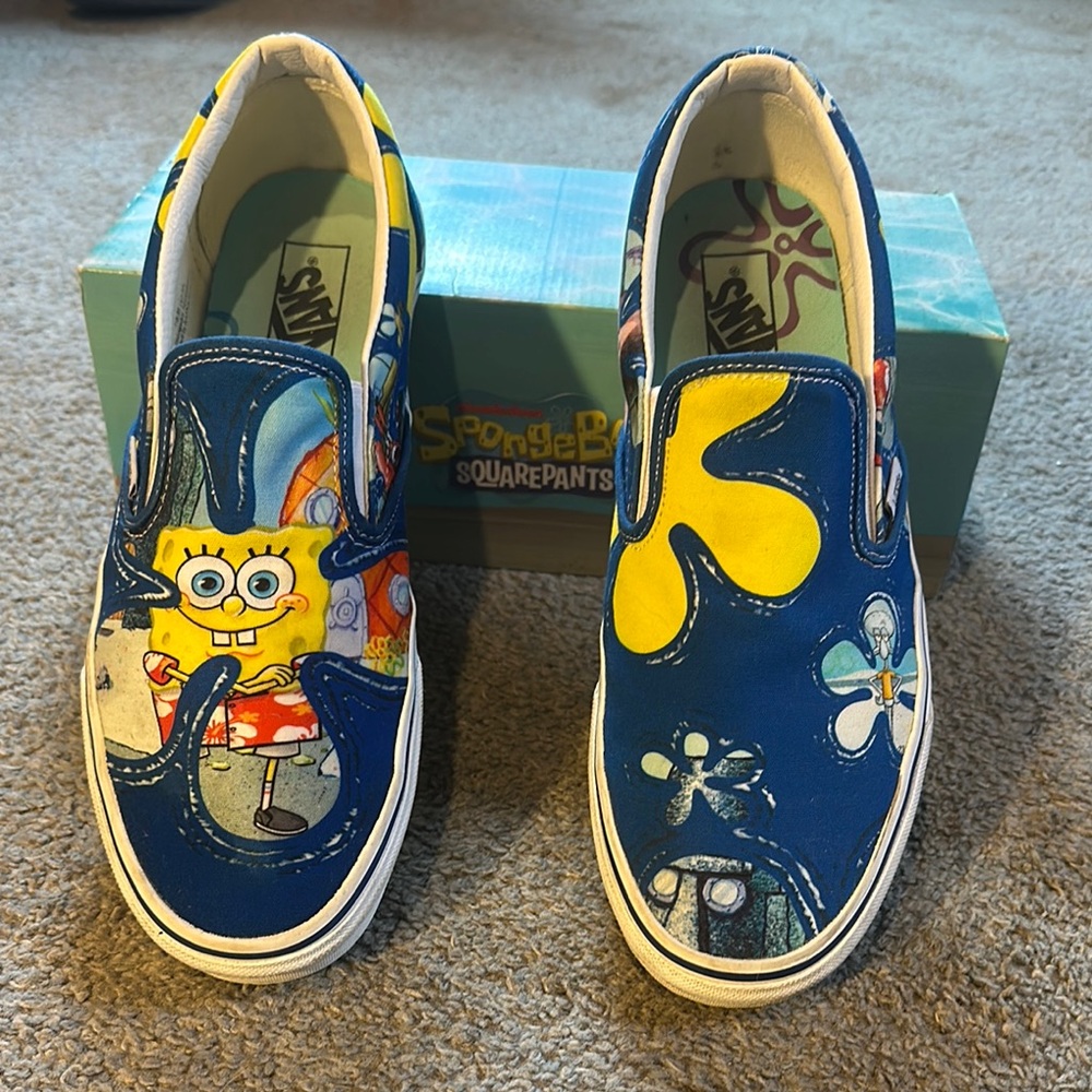 Spongebob Squarepants Slip-On Shoes - Blue - Gem